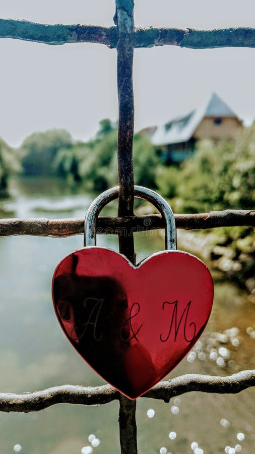 Padlock of love stock photo. Image of loyalty, lock - 106230026
