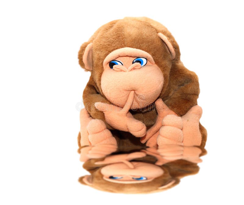 Photo of a Lovely Monkey Toy for Stock Photo - Image of brown, smart ...
