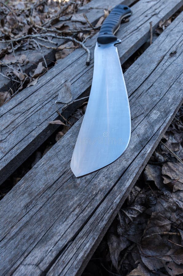 Photo of a Machete at an Angle. Machete at an Angle Stock Image - Image ...