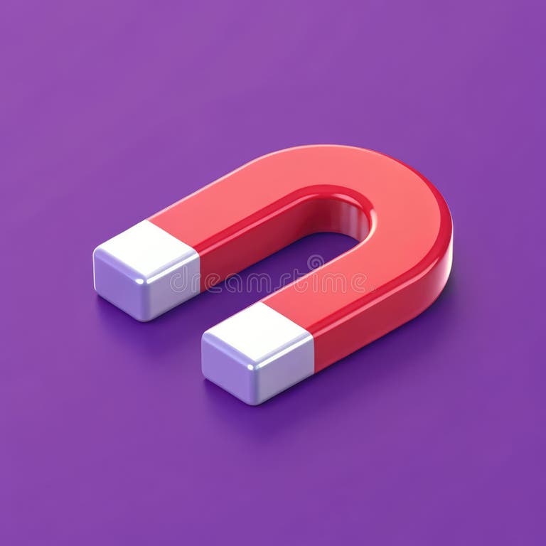 Horseshoe magnet stock illustration. Illustration of object - 380092266