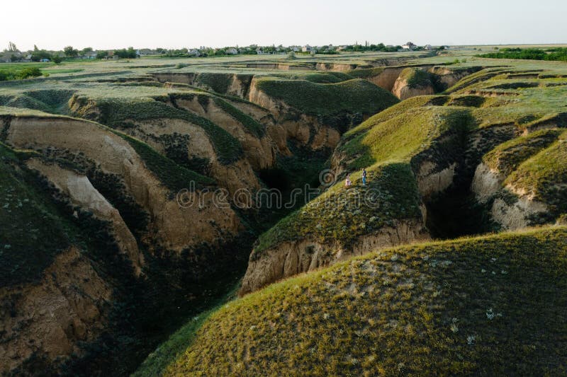 Photo Made by Drone. a View of a Large Hill. Small Mountains. Stock ...