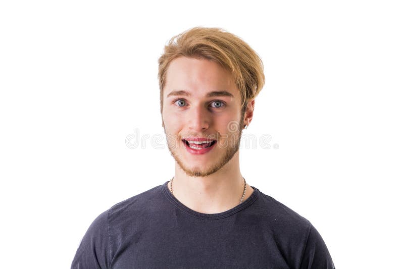 Photo of a Man with a Genuine Smile on His Face Stock Image - Image of ...