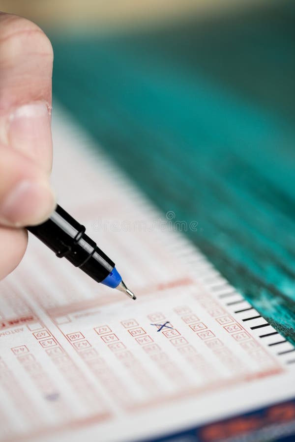 Photo of Man S Hand with Lottery Ticket Stock Image - Image of ...
