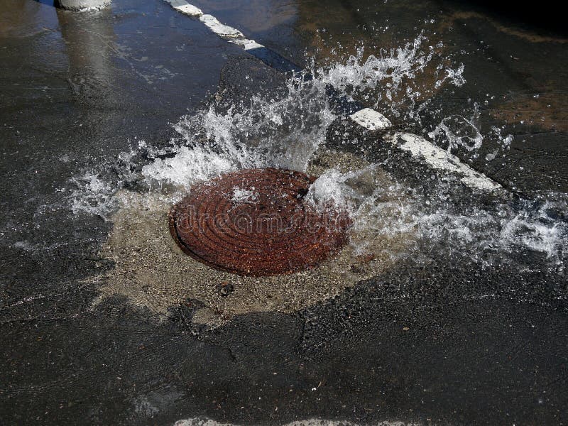 Water Gushed into the Soil. Stock Photo - Image of object, environment ...