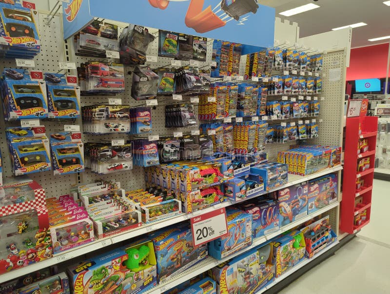 Mattel Hot Wheels Matchbox Section Display at Target Editorial Photo ...