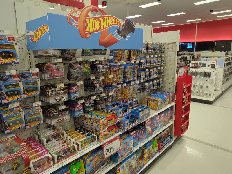 Mattel Hot Wheels Matchbox Section Display at Target Editorial ...