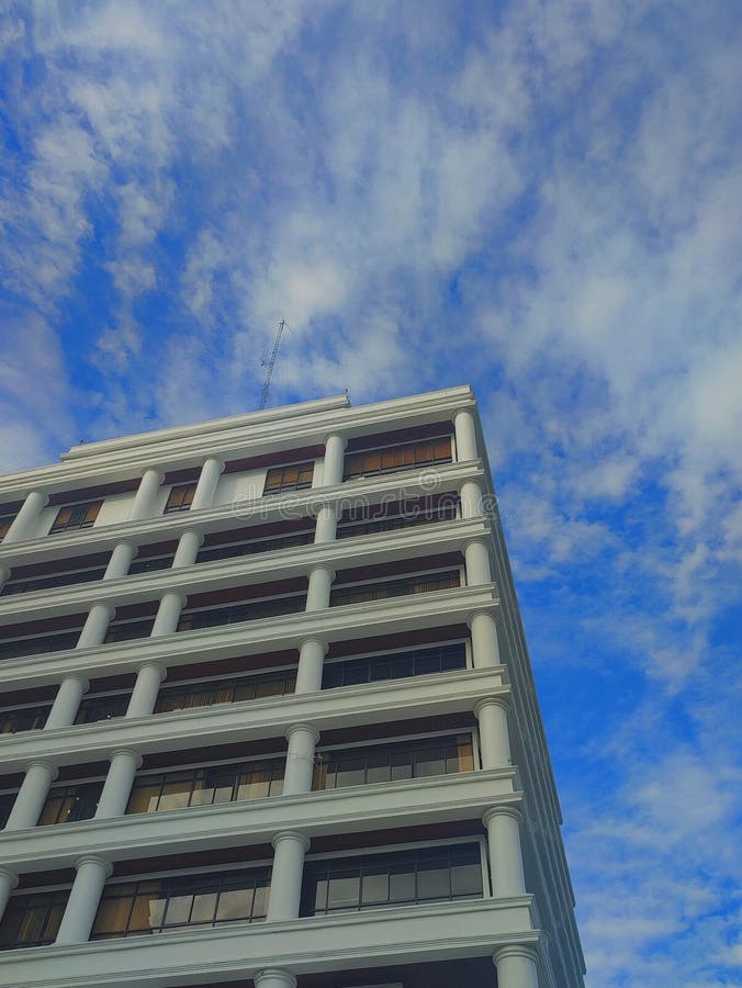 A Photo of a Medium-rise Building Stock Image - Image of rise ...