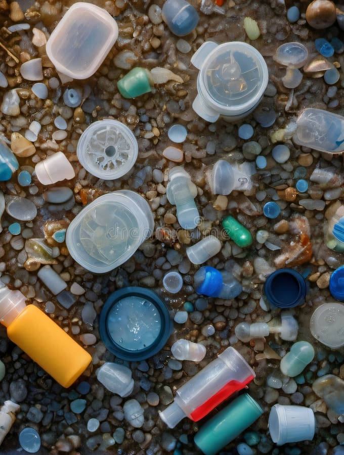 Photo of Microplastic Pollution on the Seabed, with Microplastics and ...