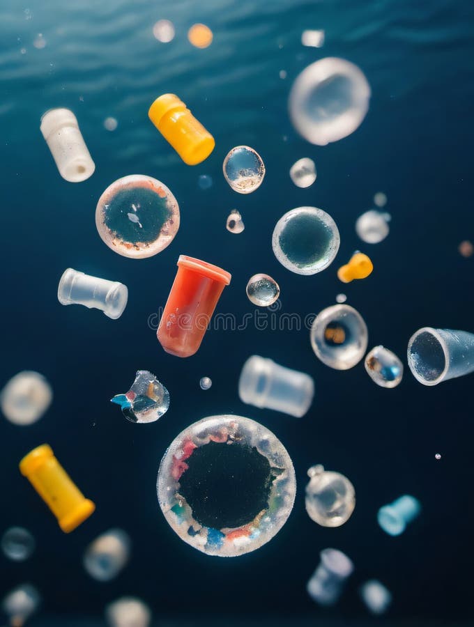 Photo of Microplastics Floating in Ocean Water, Micro Plastic Pollution ...