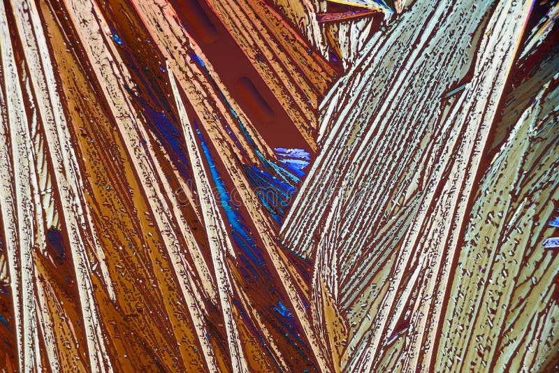 Colorful Micro Crystals in Polarized Light Stock Image - Image of micro ...
