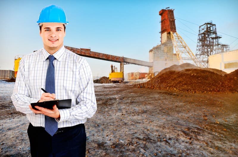 Mining engineer stock photo. Image of machinery, coal - 43110730