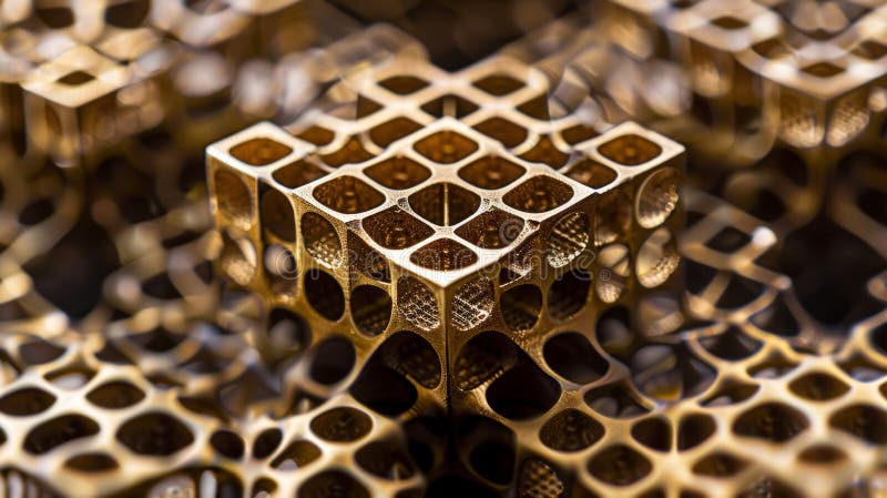 A Photo of a Minuscule Multidimensional Lattice Structure with ...