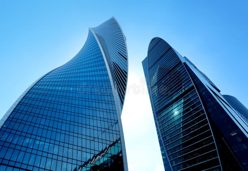 Photo of a Modern Bright Tower of a Skyscraper Stock Photo - Image of ...