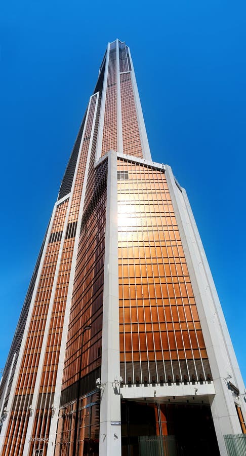 Photo of a Modern Bright Tower of a Skyscraper Stock Image - Image of ...