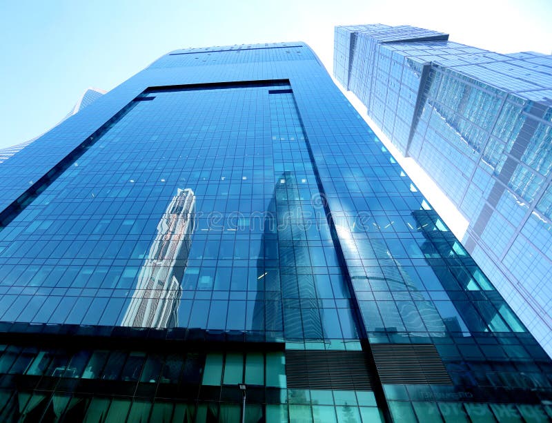 Photo of a Modern Bright Tower of a Skyscraper Stock Image - Image of ...