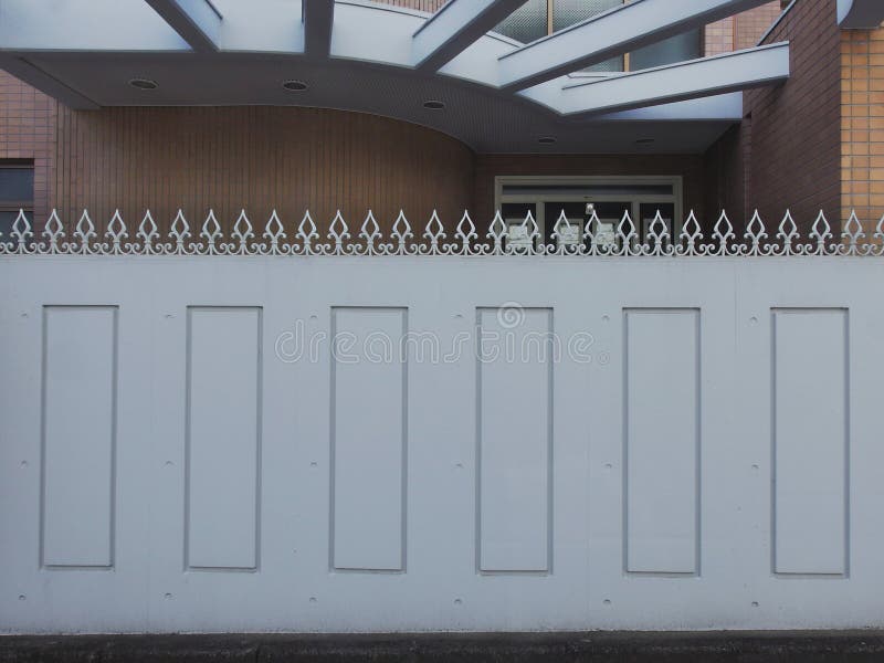 Architectural Details:a Patterned Concrete Facade and a Geometrically ...