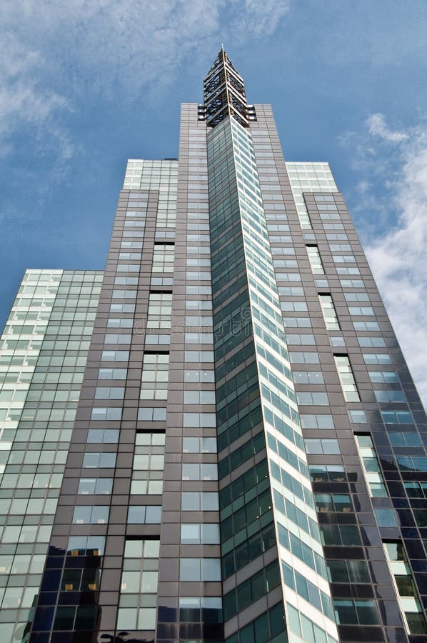 Photo Modern Office Skyscraper on Blue Sky Stock Image - Image of ...