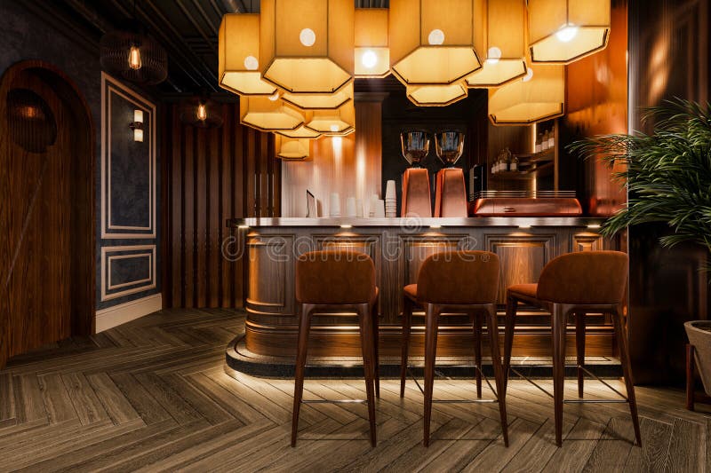 Photo of a Modern Reception with a Spacious Center Island and Stylish ...