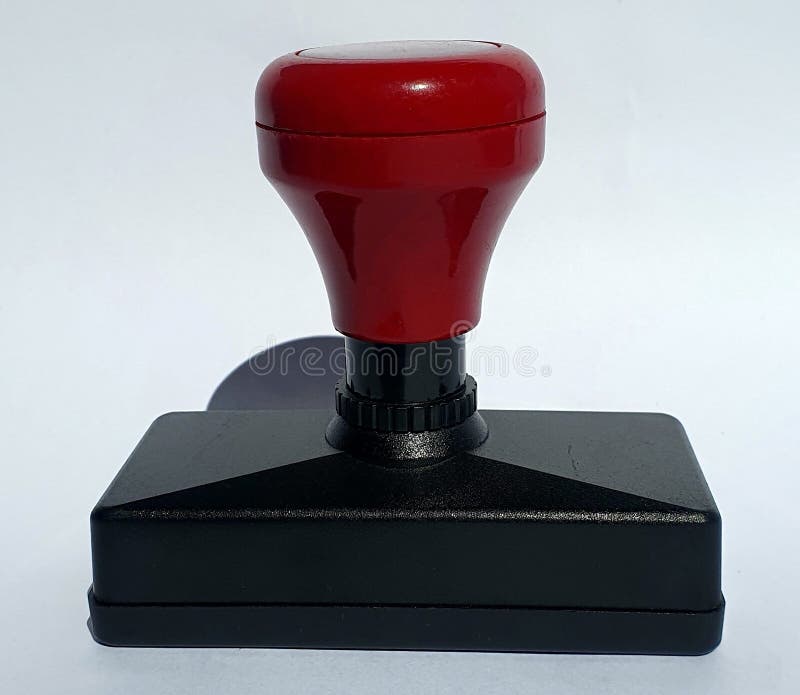 Photo of a Modern Stamp / Stamp with a Plastic Handle. Stock Photo ...