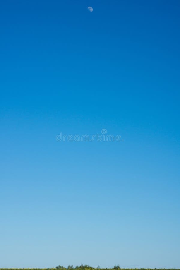 Photo of the Moon in the Blue Daytime Sky Stock Image - Image of nature ...