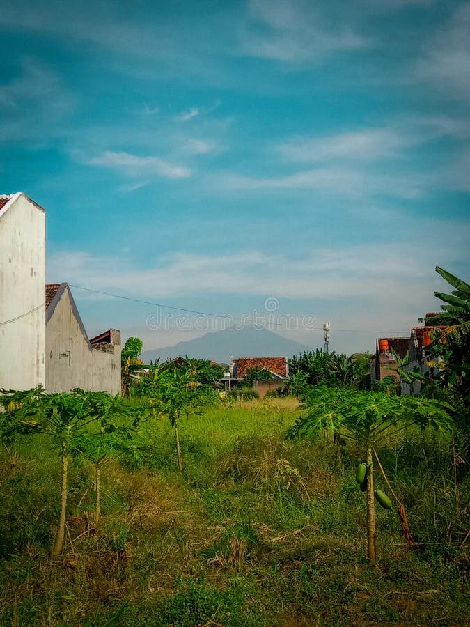 Photo of Mountain Scenery on a Bright Morning Stock Photo - Image of ...