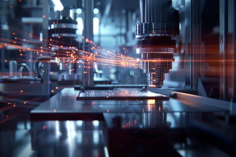 Photo of Movable Laser Cutting, Printed Circuit Board in Modern High ...