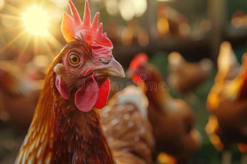 Group of chickens standing stock image. Image of social - 382674679