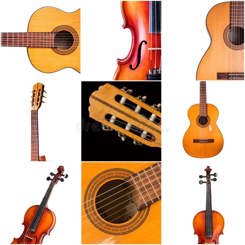 Set Musical Instruments Collage Stock Photos - Free & Royalty-Free ...