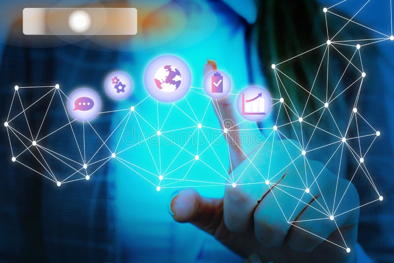 Photo of Network System in Modern Technology Smart Gadget Device ...