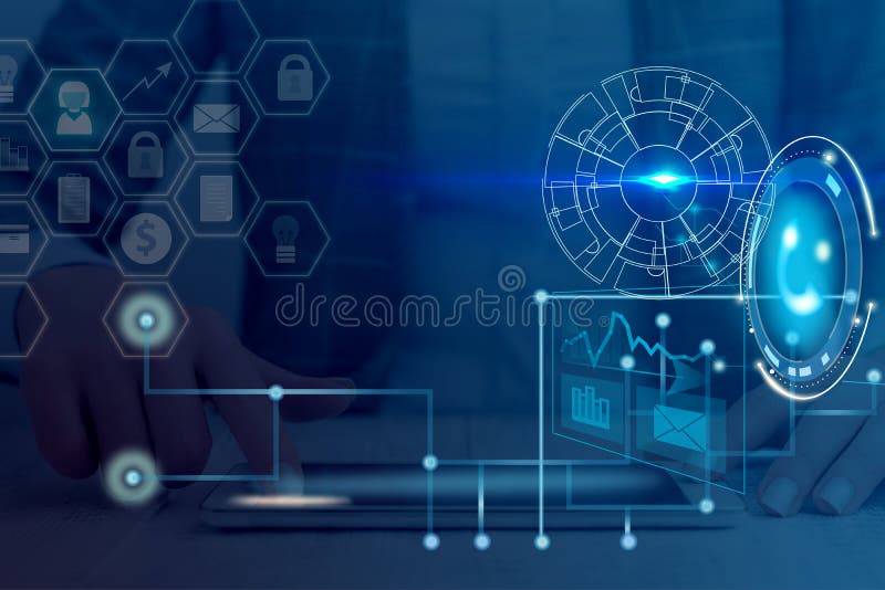 Photo of Network System in Modern Technology Smart Gadget Device ...