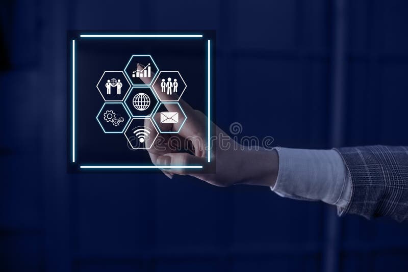 Photo of Network System in Modern Technology Smart Gadget Device ...