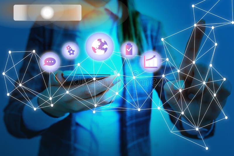 Photo of Network System in Modern Technology Smart Gadget Device ...