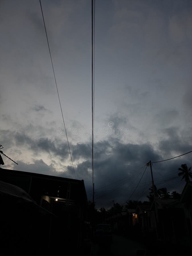 Photo of the Night Sky from Below Along with the House& X27;s Shadow ...