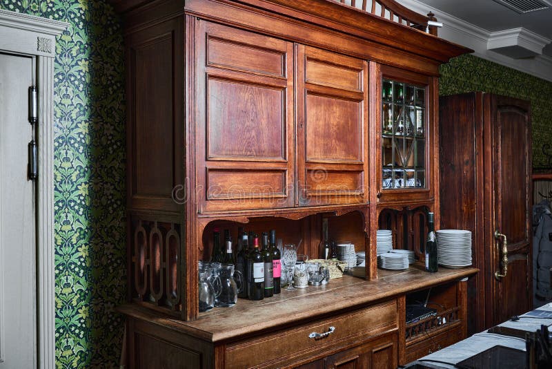 Photo of an Old Bar Counter in a Restaurant Stock Image - Image of ...