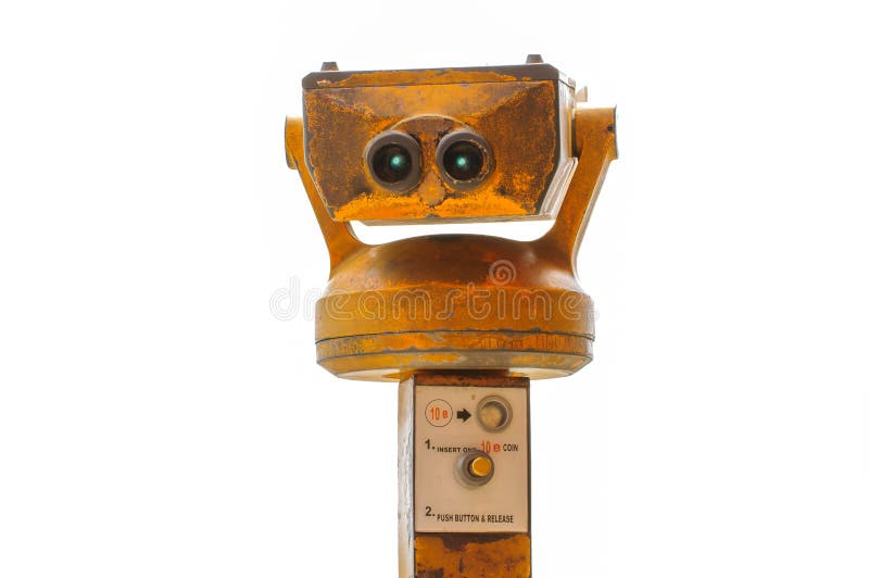 Photo of Old Coin-operated Binoculars Stock Photo - Image of optical ...
