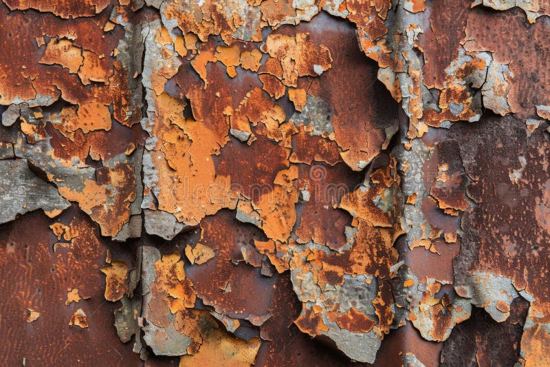 Photo of Old Corroded and Rust Metal Surface with Peeling Pieces ...