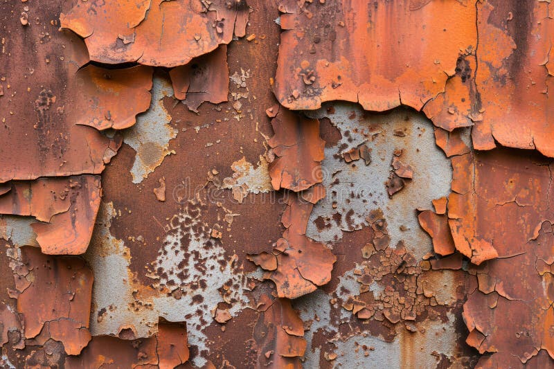 Photo of Old Corroded and Rust Metal Surface with Peeling Pieces ...