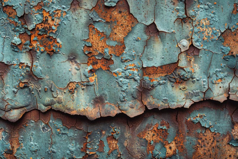 Photo of Old Corroded and Rust Metal Surface with Peeling Pieces ...