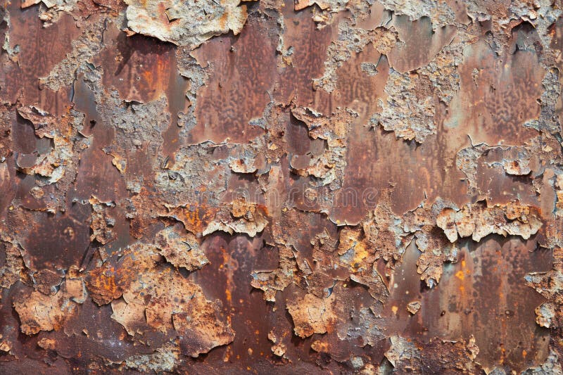 Photo of Old Corroded and Rust Metal Surface with Peeling Pieces ...