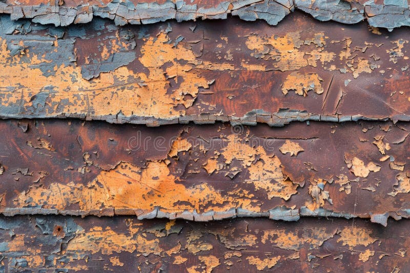 Photo of Old Corroded and Rust Metal Surface with Peeling Pieces ...