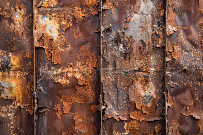Photo of Old Corroded and Rust Metal Surface with Peeling Pieces ...