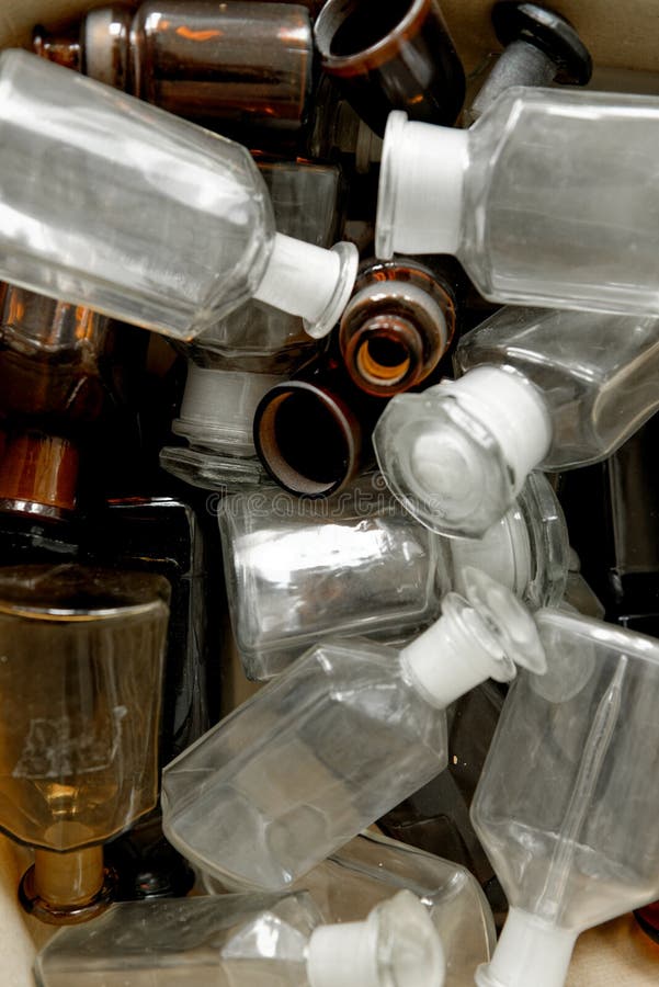 Photo of an Old Laboratory with a Lot of Bottles Stock Photo - Image of ...