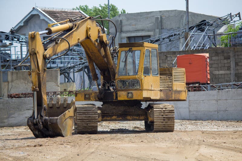 Photo of the Old Machine in the Quarry Stock Photo - Image of transport ...