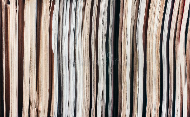Photo of Old Magazines Stack Stock Image - Image of information ...