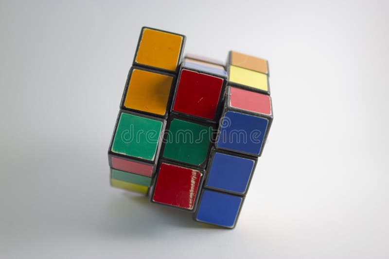 Old Rubic cube front view editorial image. Image of puzzle - 104792610