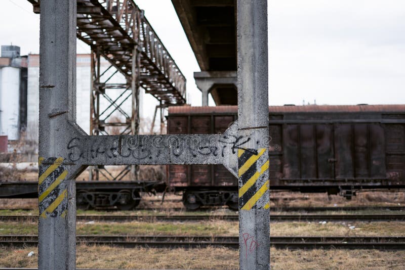 Photo of Old Russian Railstation Territory Stock Photo - Image of ...