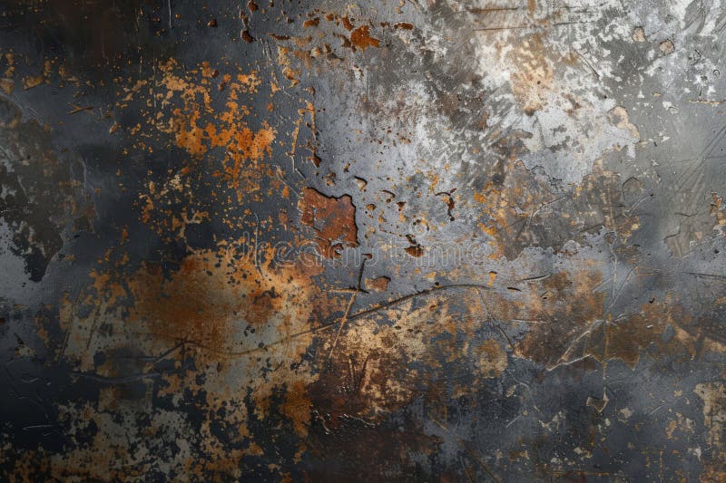 Photo of Old and Rust Grey and Orange Metal Sheet. Background Texture ...