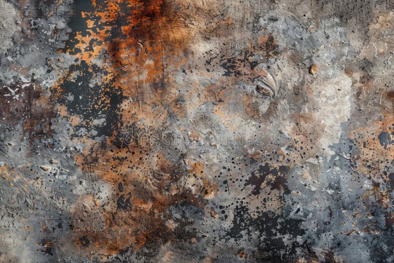 Photo of Old and Rust Grey and Orange Metal Sheet. Background Texture ...
