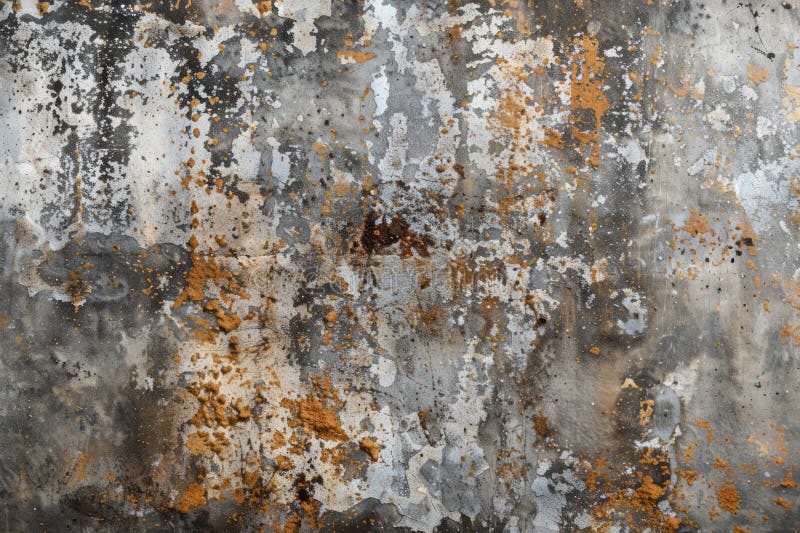 Photo of Old and Rust Grey and Orange Metal Sheet. Background Texture ...