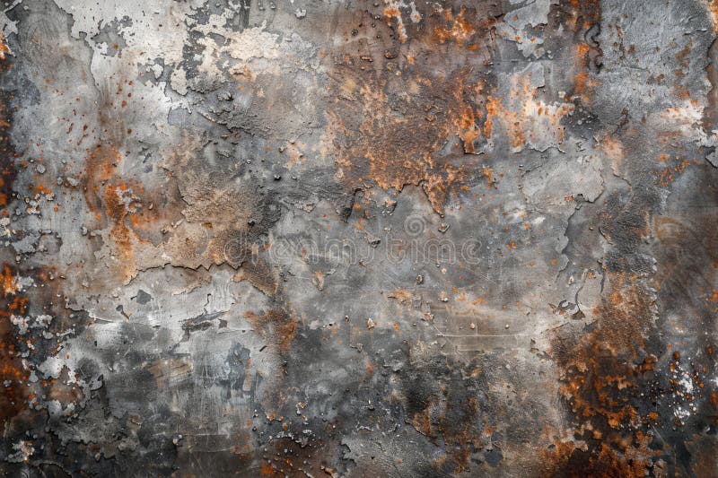 Photo of Old and Rust Grey and Orange Metal Sheet. Background Texture ...